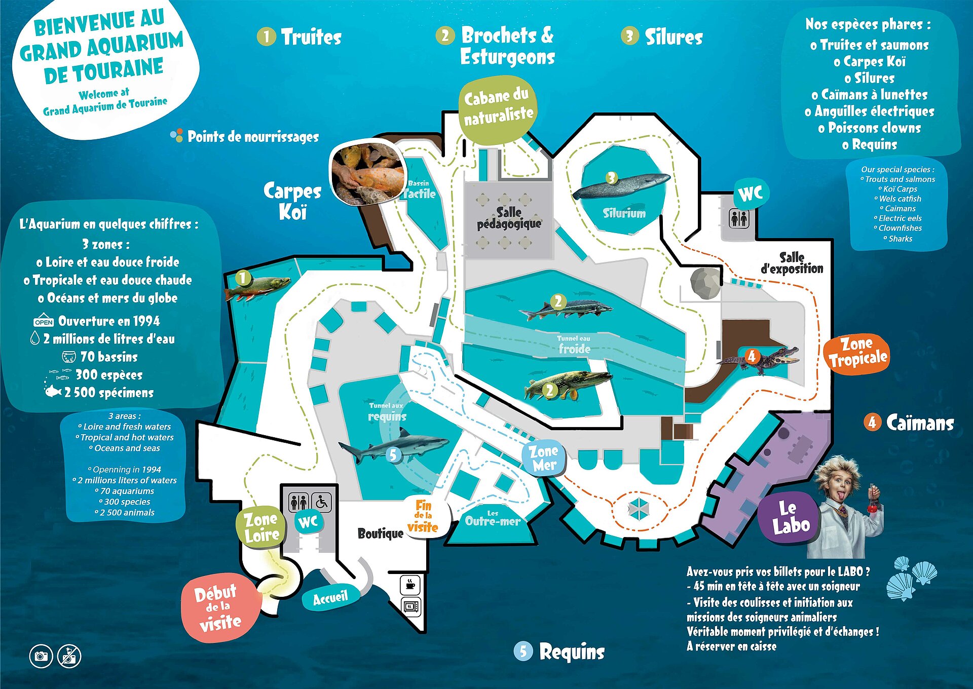 Aquarium de Touraine | Plan | Aquarium de Touraine